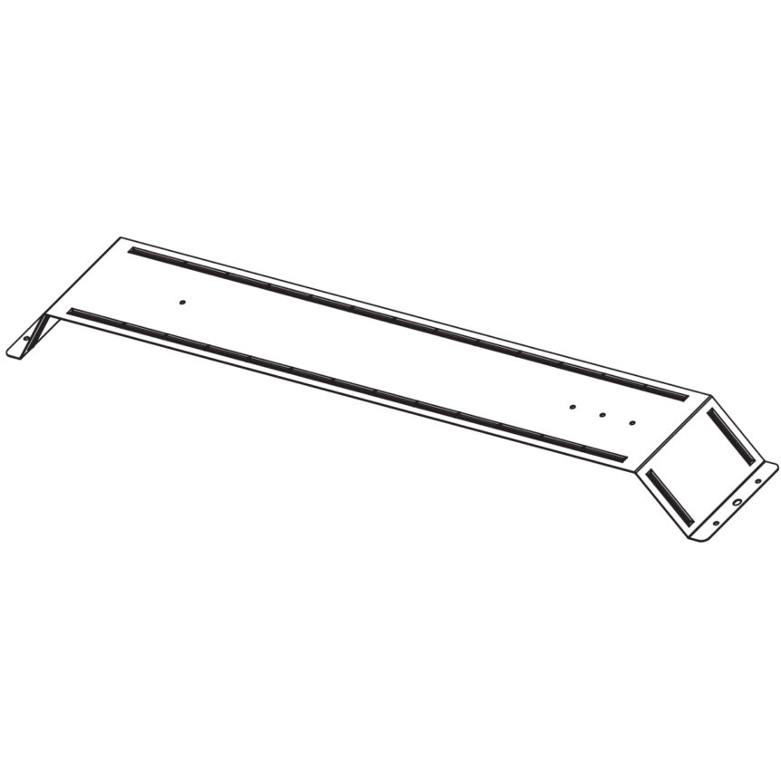 Mounting Bracket for Emergency Drivers on Flat Panel Light Fixtures